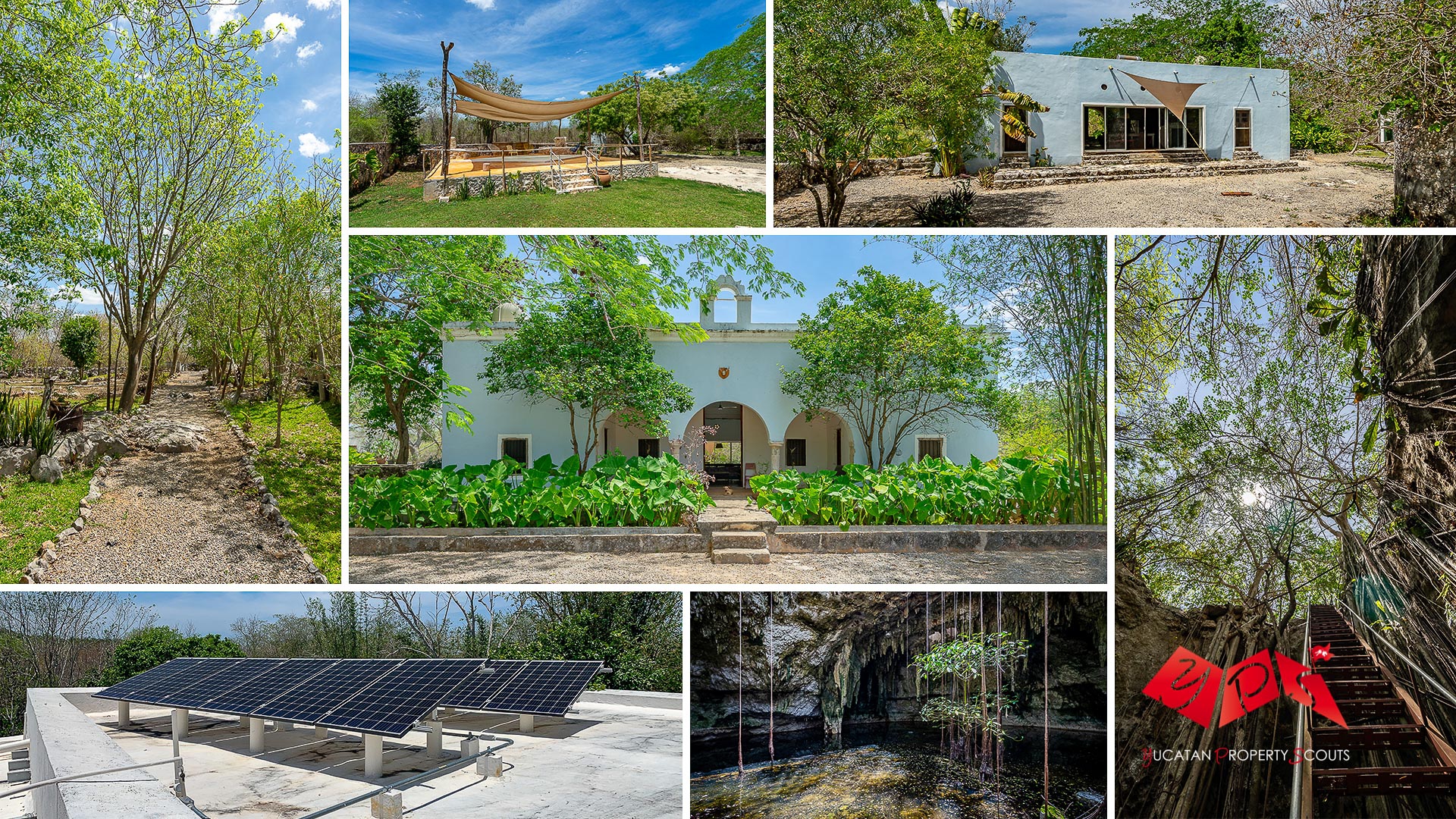 COMPLETELY SELF-SUFFICIENT HACIENDA WITH A HUGE CENOTE (YPS-02-0039 ...